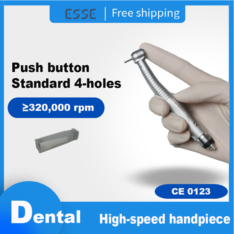 Dental High Speed Handpiece Dynamic 4 Holes Standard Head Push Button ...
