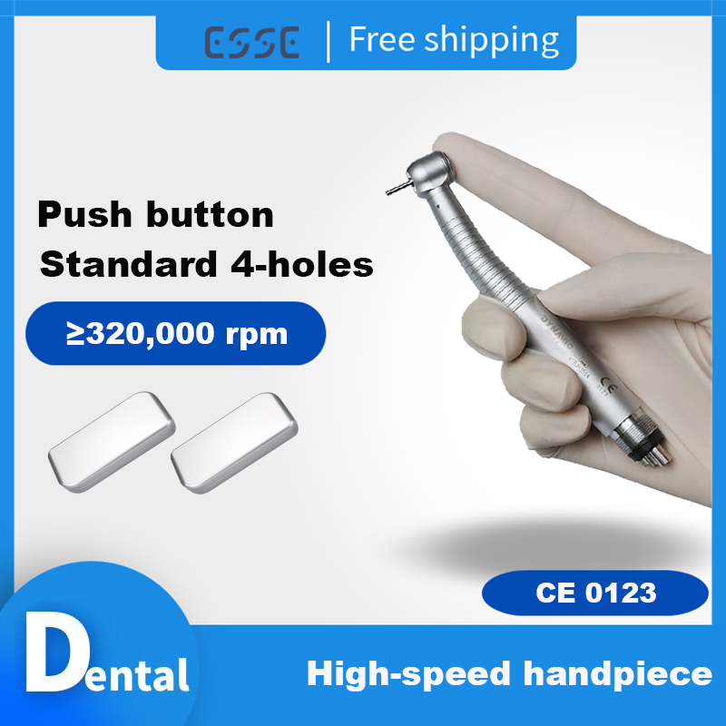 Dental High Speed Handpiece Dynamic 4 Holes Standard Head Push Button ...